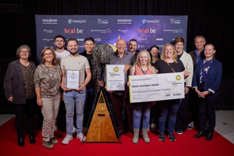 Malerei Schnabel erhält den Thuner Sozialstern : Radio BeO